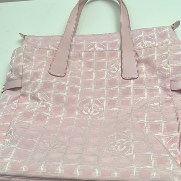 CHANEL | Bags | Chanel Authentic 827260 3x125x45pink Lg Bag Tote ...